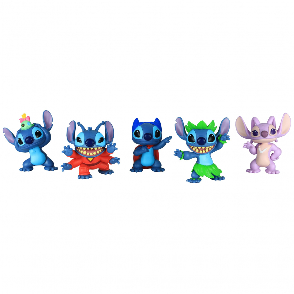 Disney’s Lilo & Stitch Collectible Stitch Figure Set, 5-pieces - Just ...