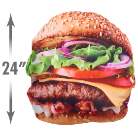 Seriously Super Sized Stuffed Cheeseburger Food Plush - Just Play ...
